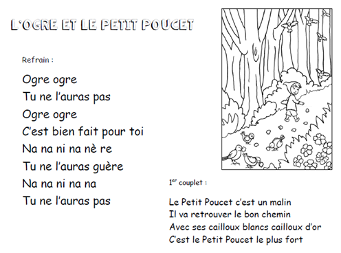 L'ogre et le petit Poucet - École primaire de Ferrières en Bray